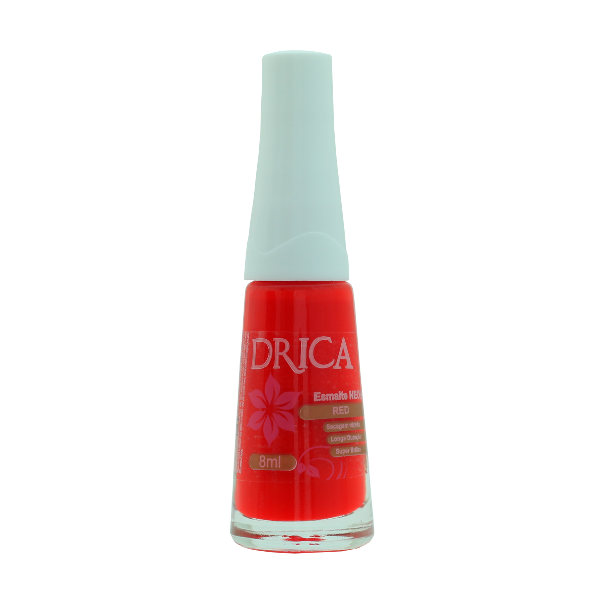 DRICA ESM CREM NEON RED 8ML - DRICA ESMALTE CREMOSO NEON RED 8ML - DRICA
