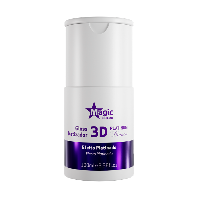 M COLOR GLOSS MATIZADOR 3D PLATINUM BRANCO 100ML - MAGIC COLOR GLOSS ...