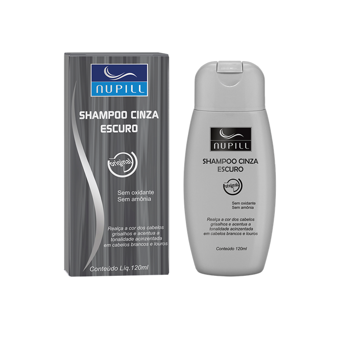NUPIL CINZA ESCURO SHAMPOO 120ML - NUPILL CINZA ESCURO SHAMPOO 120ML ...