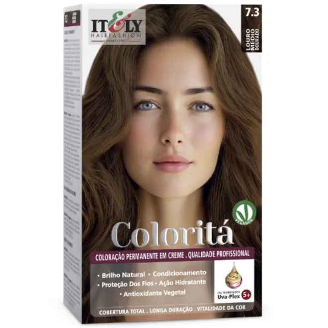 ITELY COLORITÁ COLORAÇÃO EM CREME 7.3 LOURO MÉDIO DOURADO 50G - ITELY ...